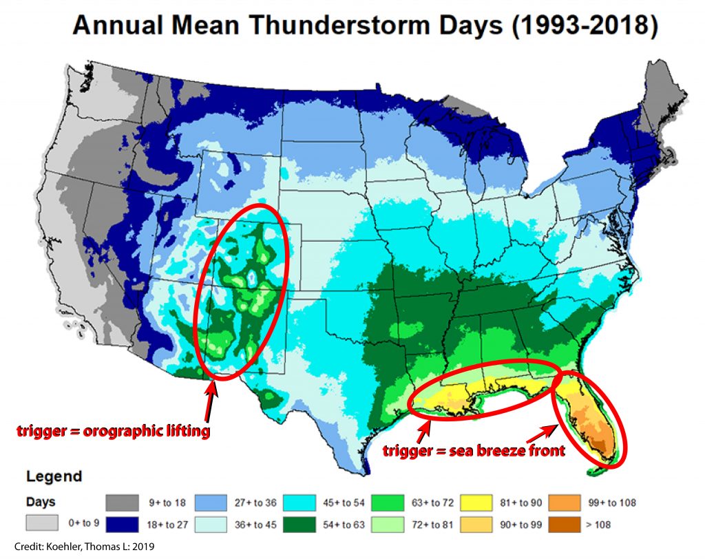 Severe Weather Hotspots and Climatology in the U.S. - Blue Skies ...